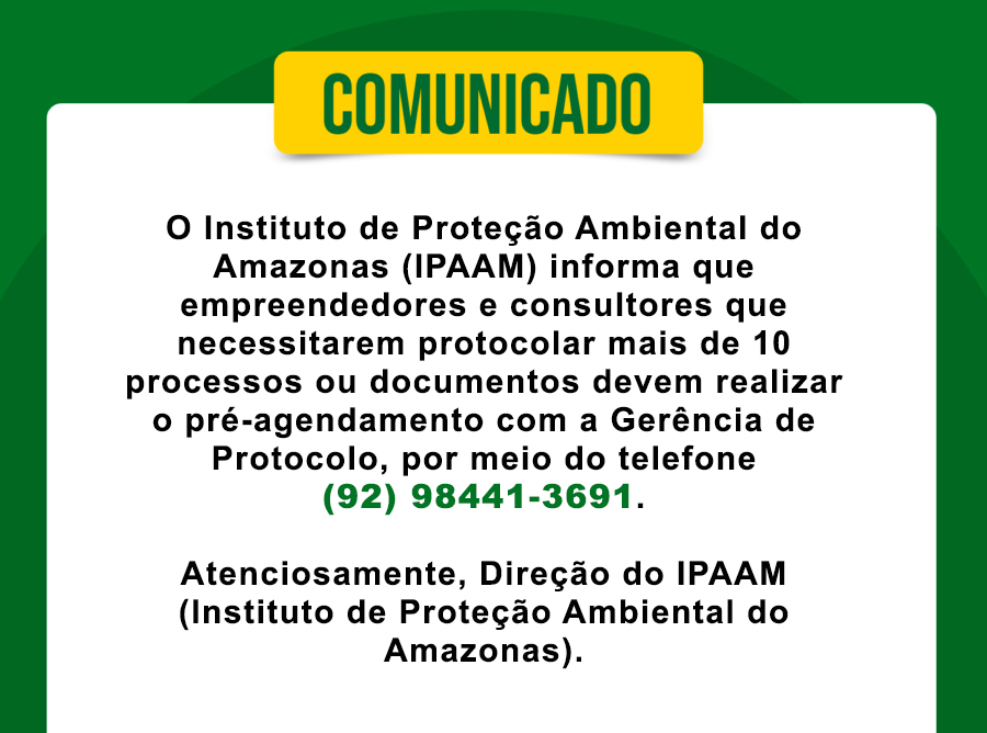 IPAAM - Instituto de Proteção Ambiental do Amazonas - IPAAM